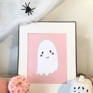 Cute Halloween Print, Ghost Decorations, Halloween Decor Printable ...