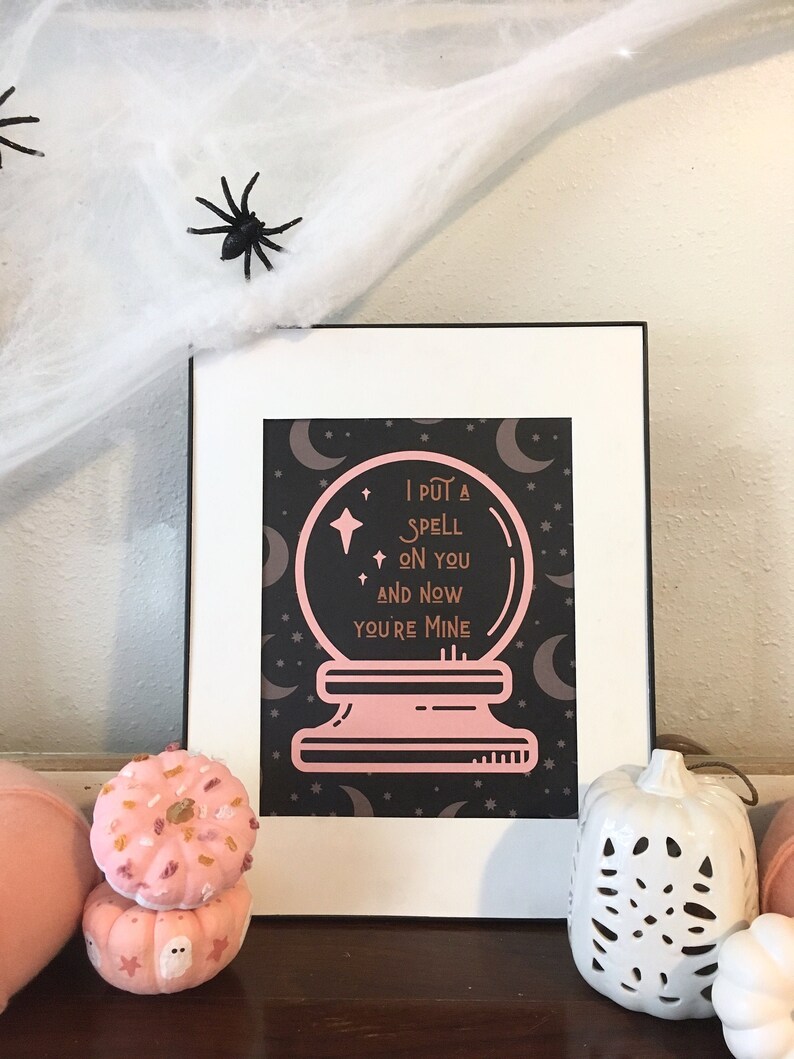 Witch Halloween Printable Pink Halloween Decor Halloween - Etsy