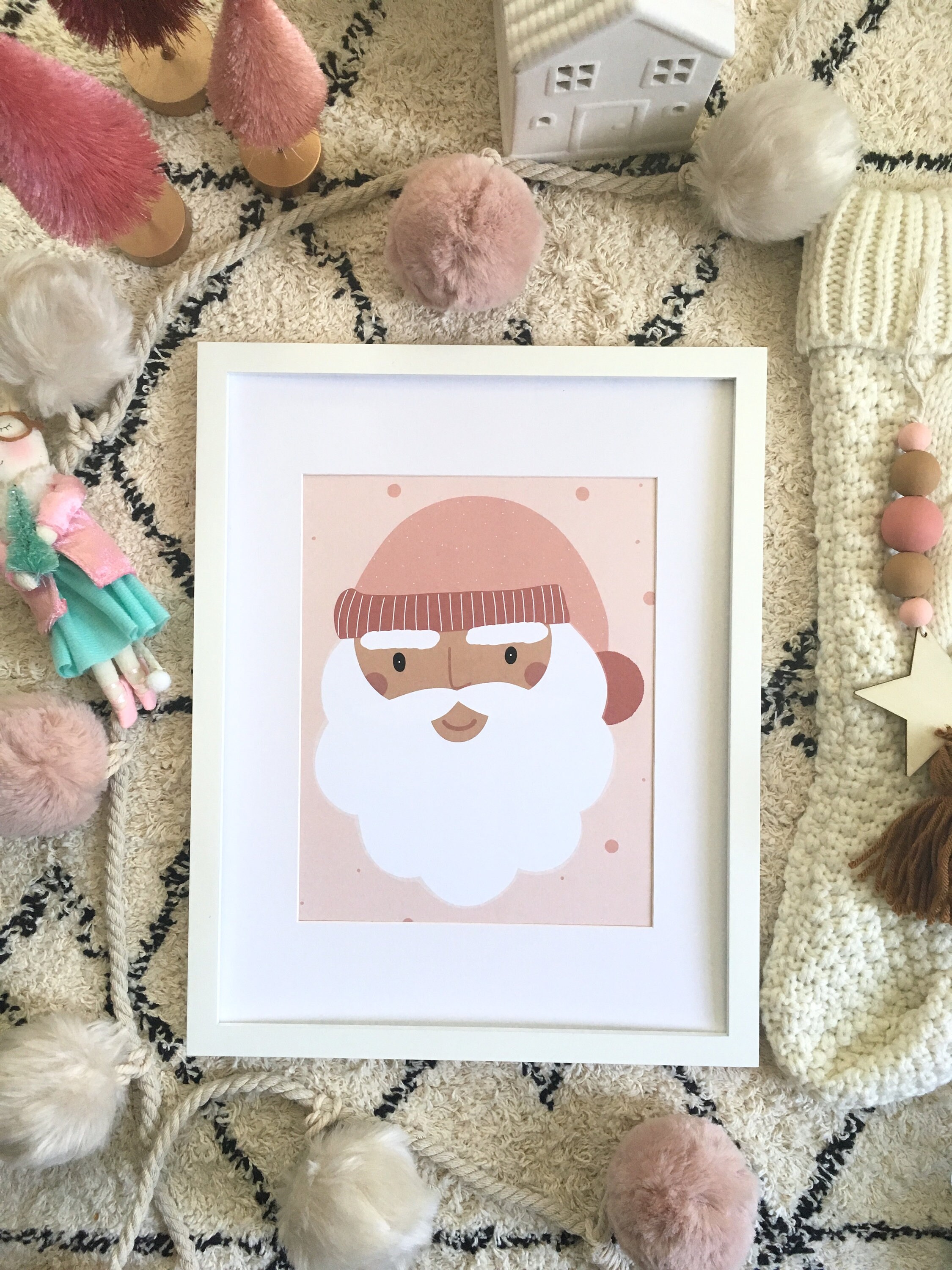 Santa Printable Art Magical Christmas Christmas Printable | Etsy