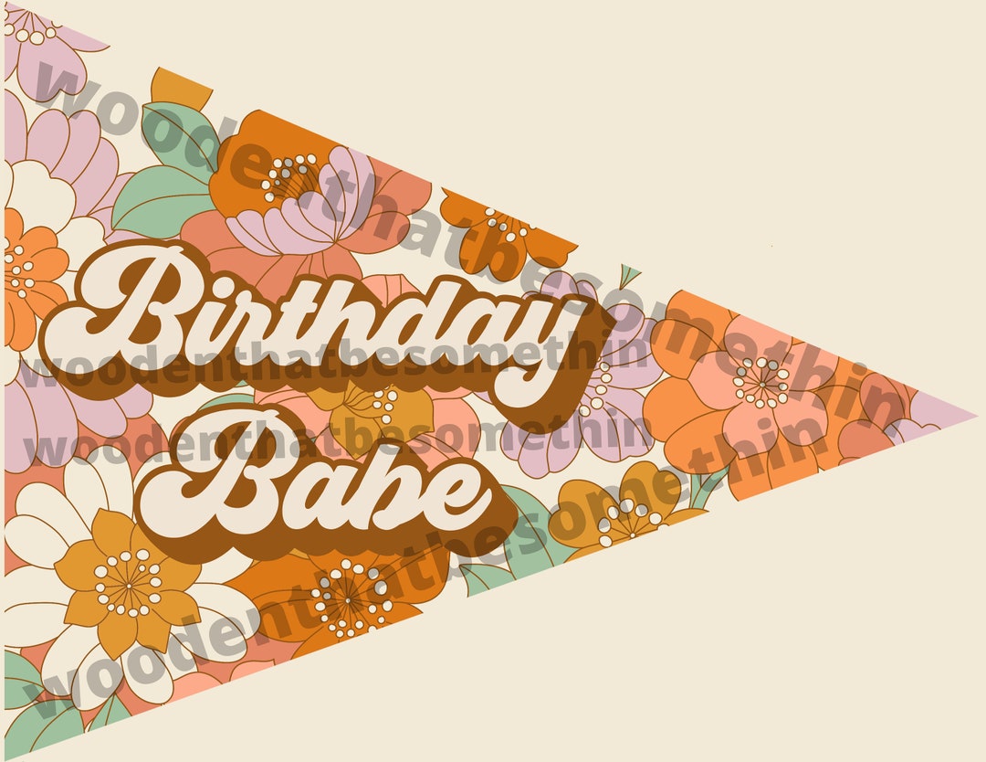 Bandera de banderín de bebé de cumpleaños, decoración de cumpleaños de ...