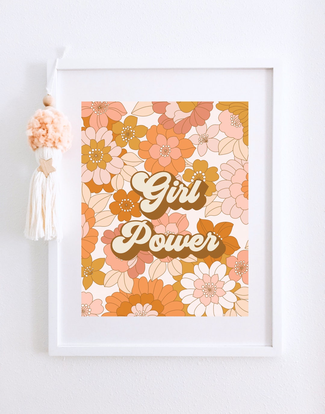 Girl Power Print, Girls Support Girls, Flower Child, Feminist Print ...