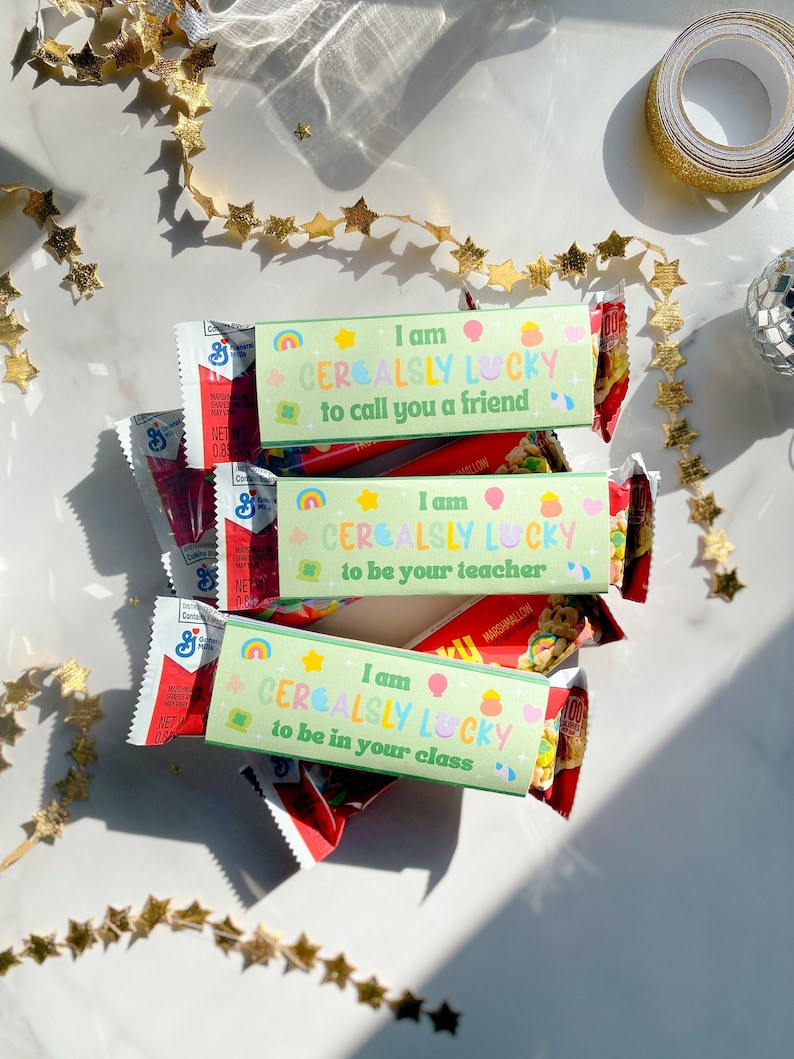 St. Patrick's Day Printable, DIY Birthday Party Favor, School Party ...