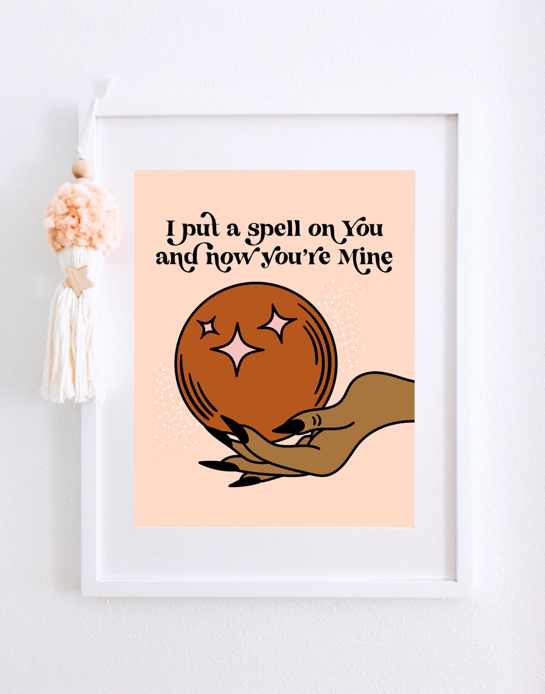 Put a Spell on You Halloween Printable, Pink Halloween Decor, Trick or ...