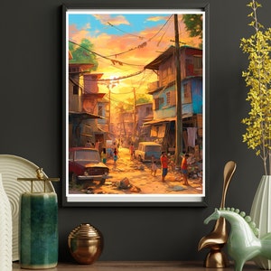 A Glimpse Into the Slums - Printable Art - Etsy