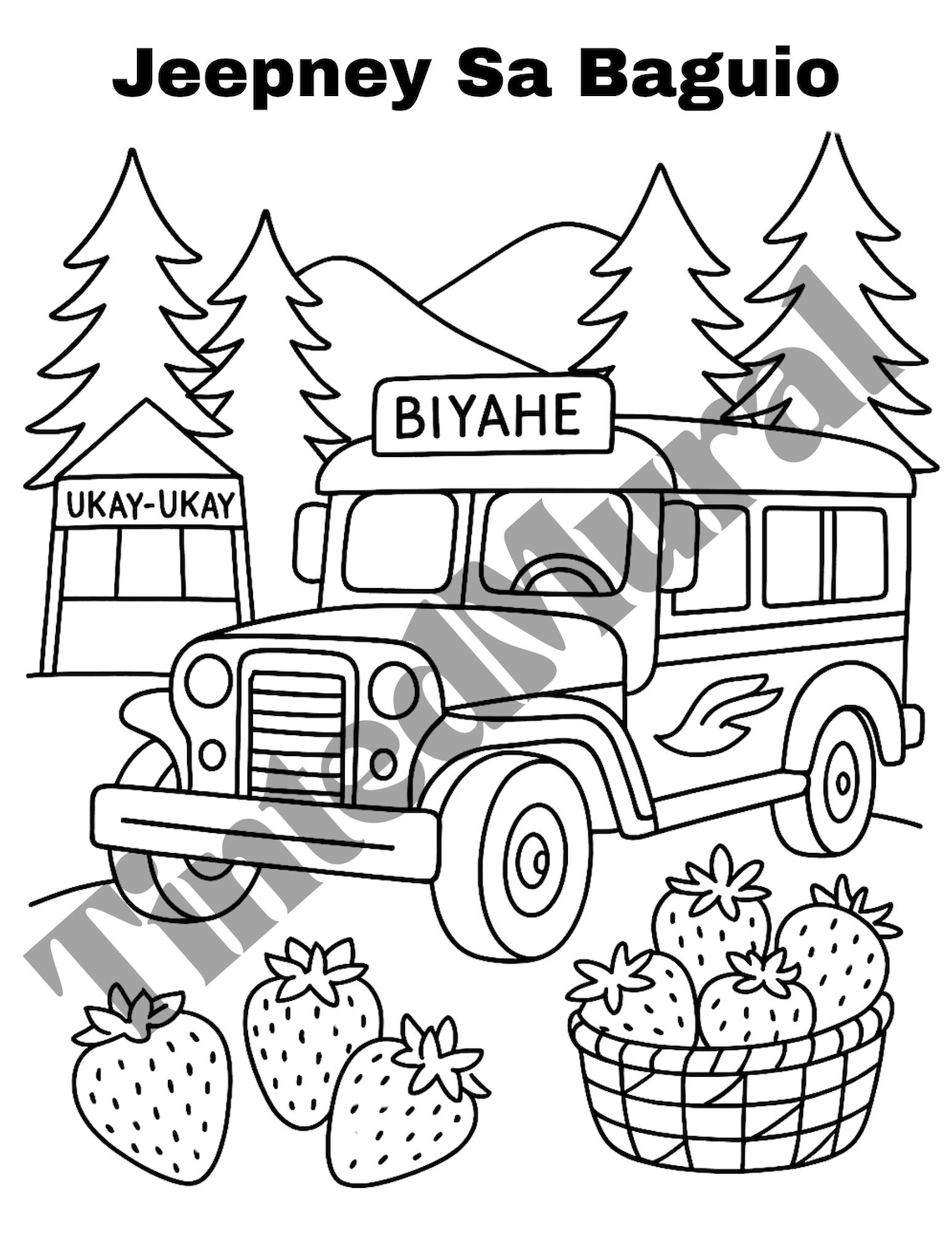 Filipino Jeepney Coloring Pages – 12 Printable Sheets for Kids - Etsy