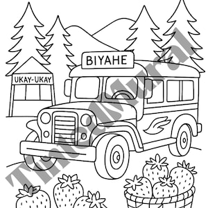 Filipino Jeepney Coloring Pages – 12 Printable Sheets for Kids - Etsy