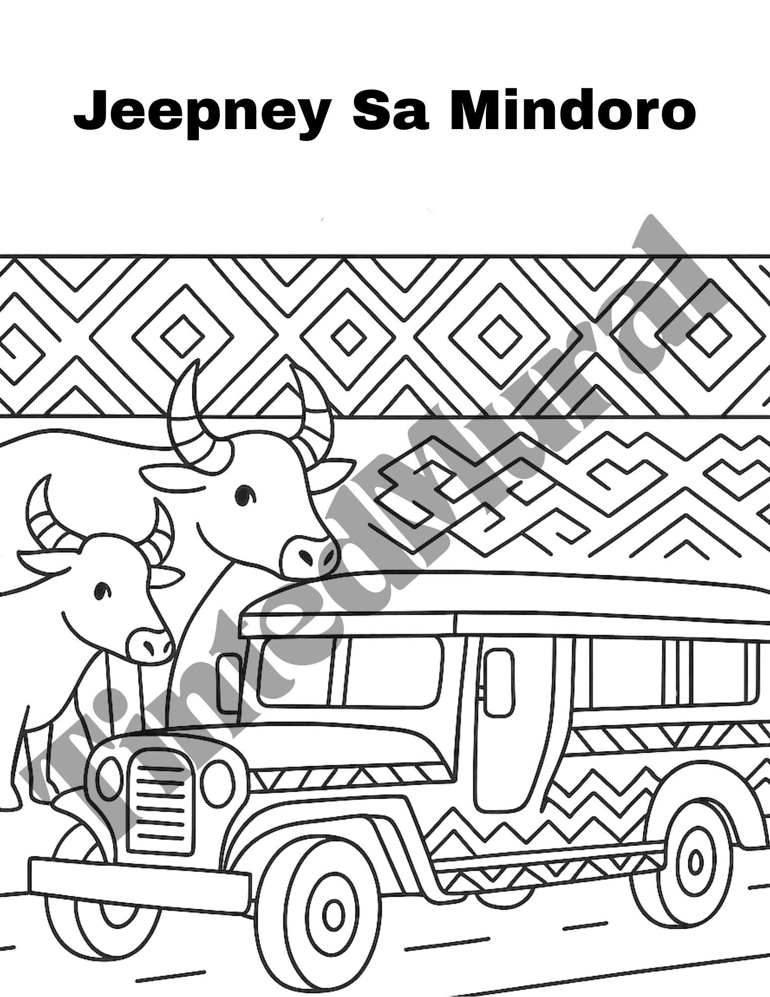 Filipino Jeepney Coloring Pages – 12 Printable Sheets for Kids - Etsy