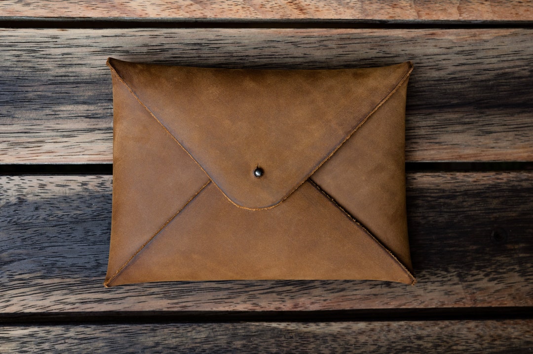 LARGE 6x8 INCH SIZE Handmade Premium Leather Envelope for Prints ...