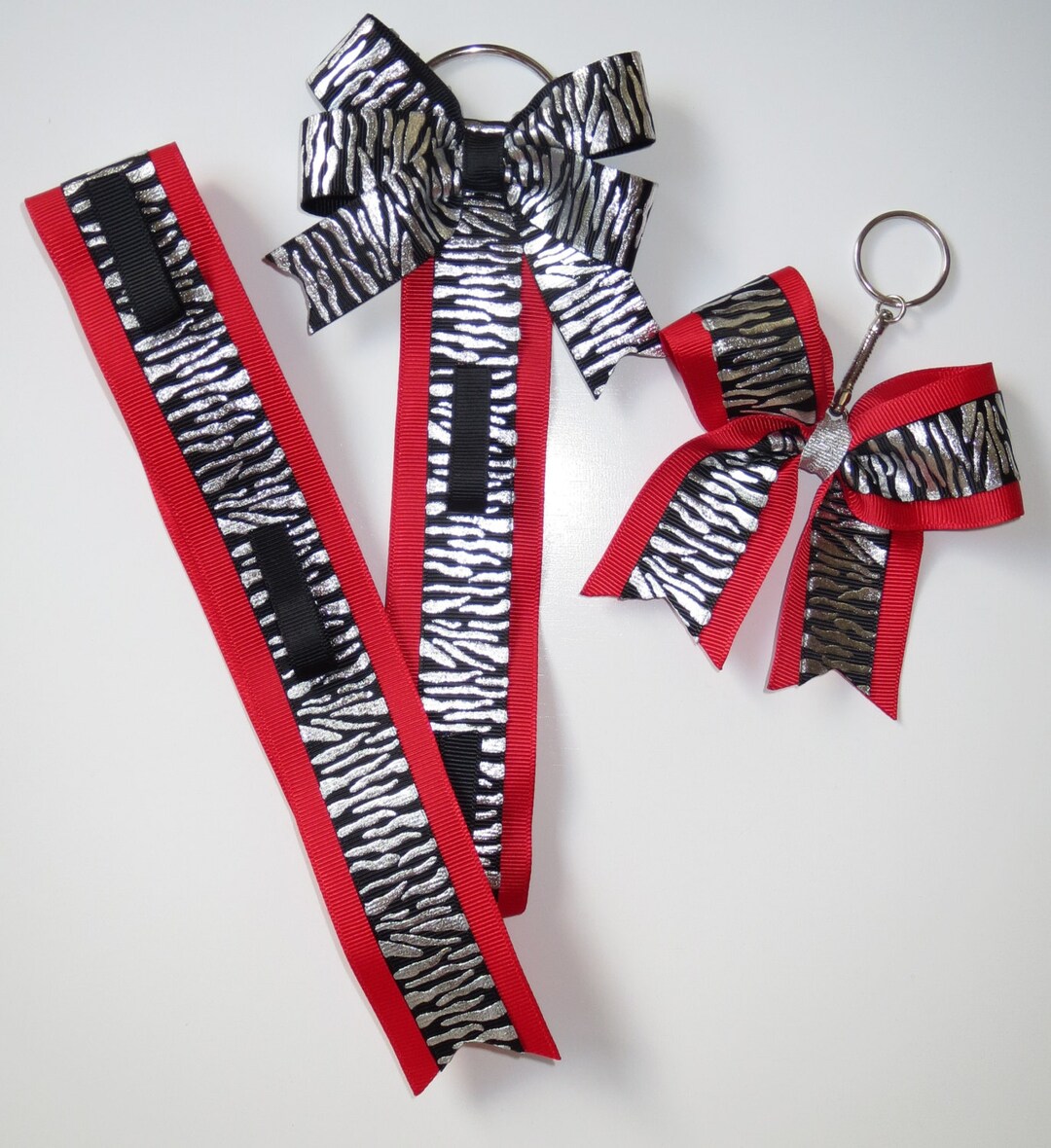 Cheerleader Gift Set Cheer Bow Holder and Bow Key Chain Cheer Bows, Bow ...