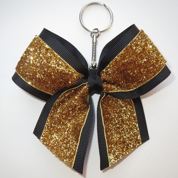 Cheer Bow Key Chain - Etsy