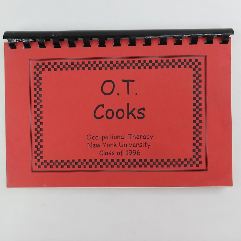 O.T. Cooks Recipe Book Cookbook Occupational Therapy New York - Etsy
