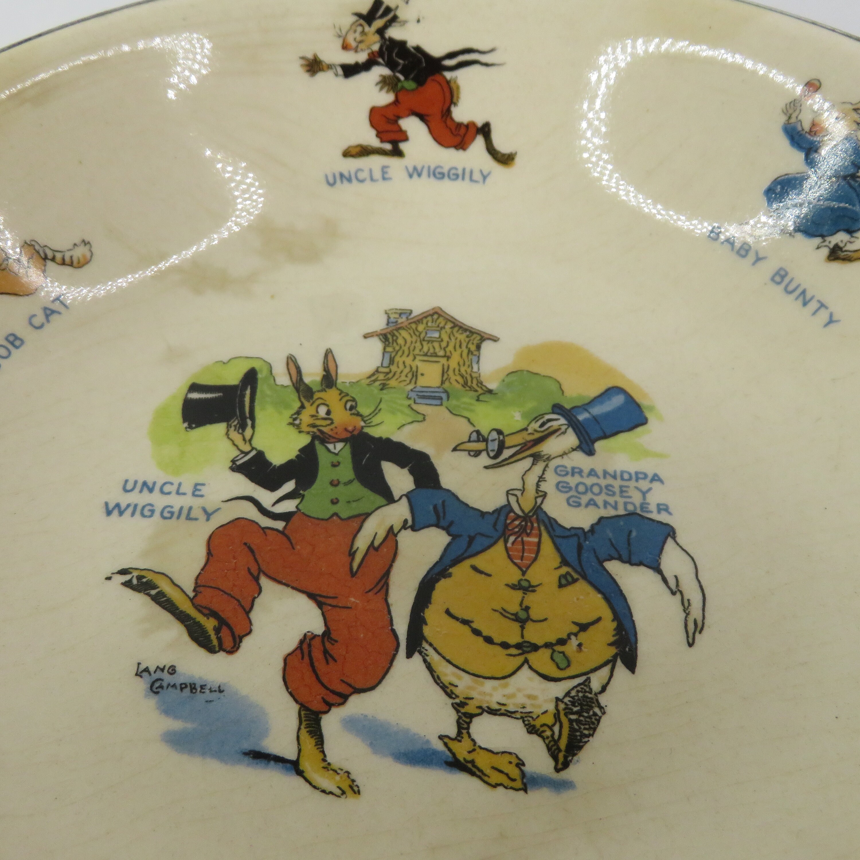 Uncle Wiggily Warming Dish 1920s Antique Child Baby Feeding Bowl - Etsy