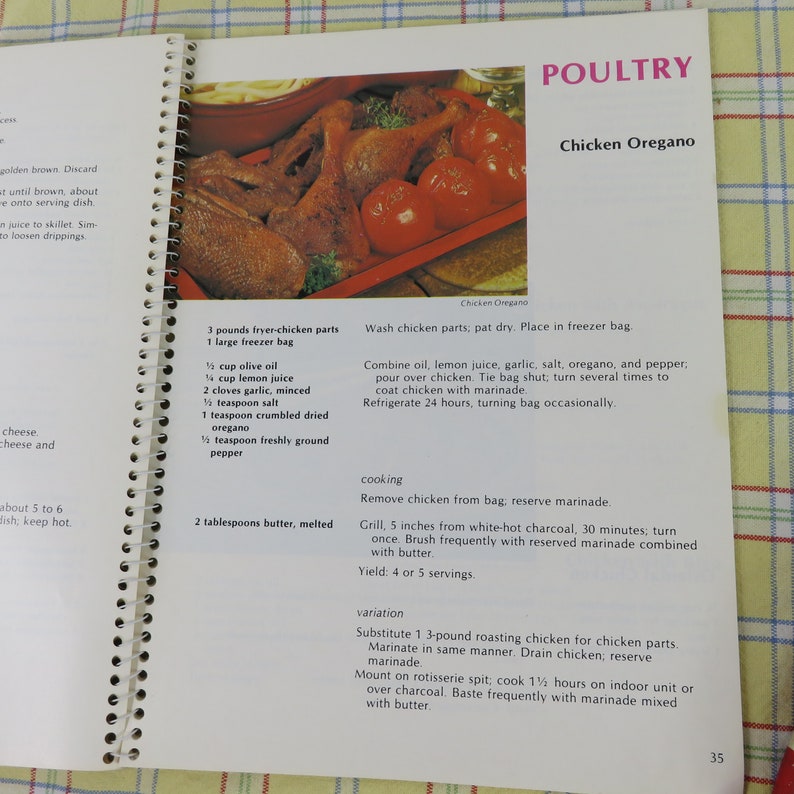 Nice & Easy Cooking Cook Book 1983 Spiral Bound Cookbook Edited by Jane ...