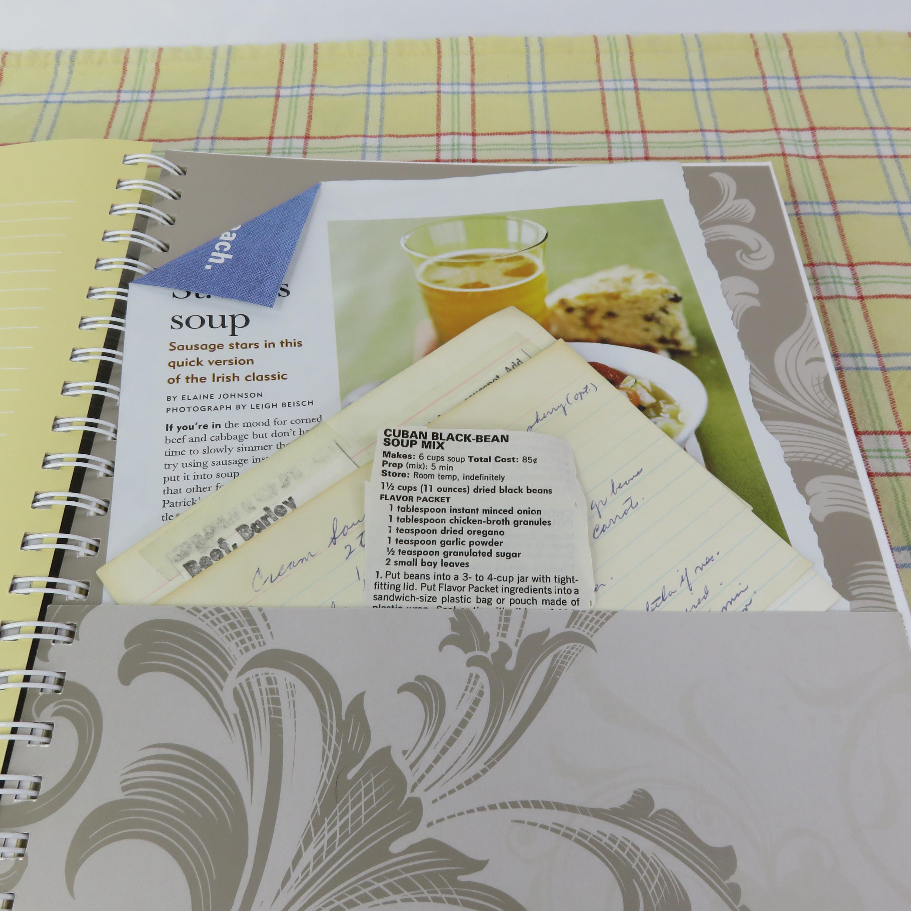 Vintage My Favorite Recipes Binder With Blank Pages Envelopes With ...