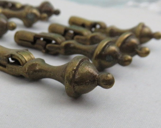 Vintage Brass Pendant Drawer Pulls Lot of 4, 8 or 12 - Small Funky ...