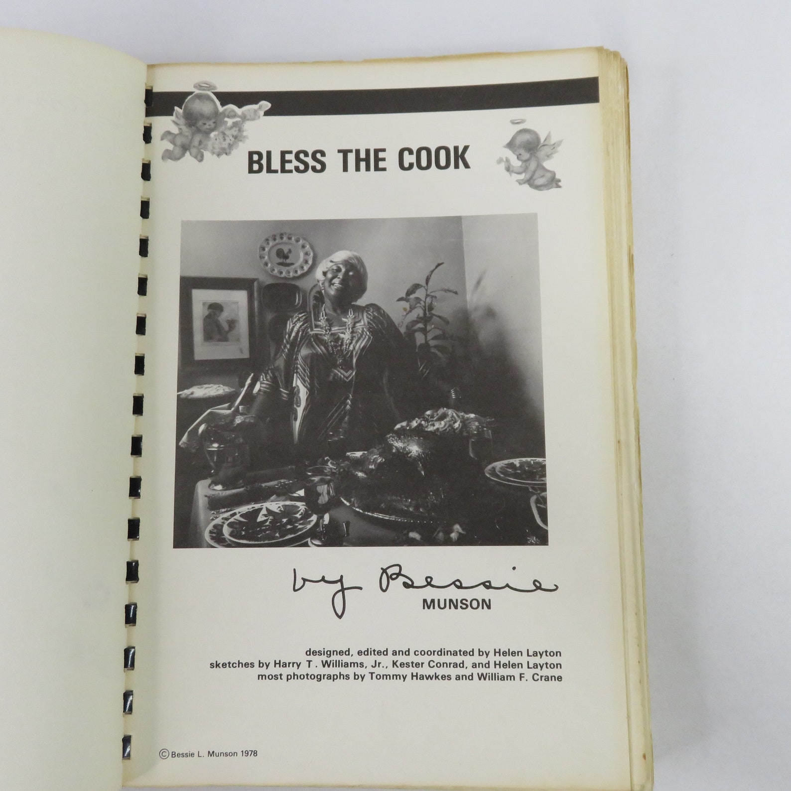 Bless the Cook Signed 1st Edition 1978 by Bessie L. Munson Inscribed ...