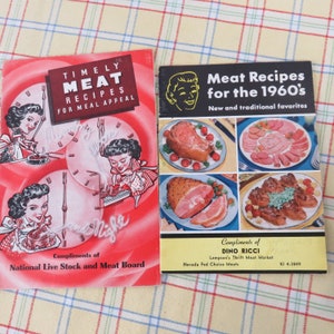 Lot of 12 Meat Cookbooks and Cook Booklets Recipes - Etsy