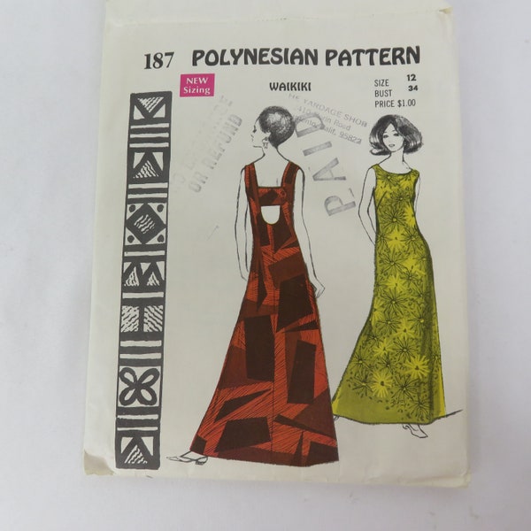 Polynesian Sewing Pattern - Etsy