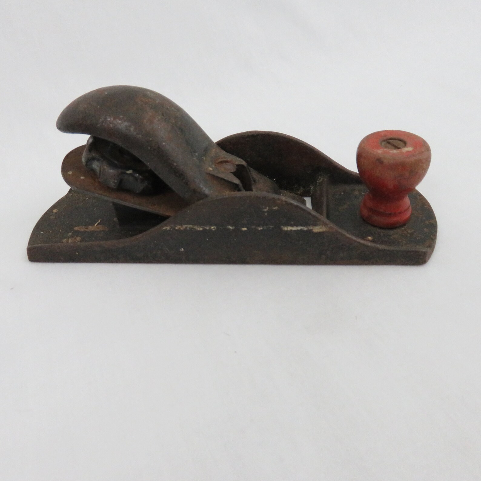 Vintage Wood Plane Low Angle Block With Chippy Red Wooden - Etsy