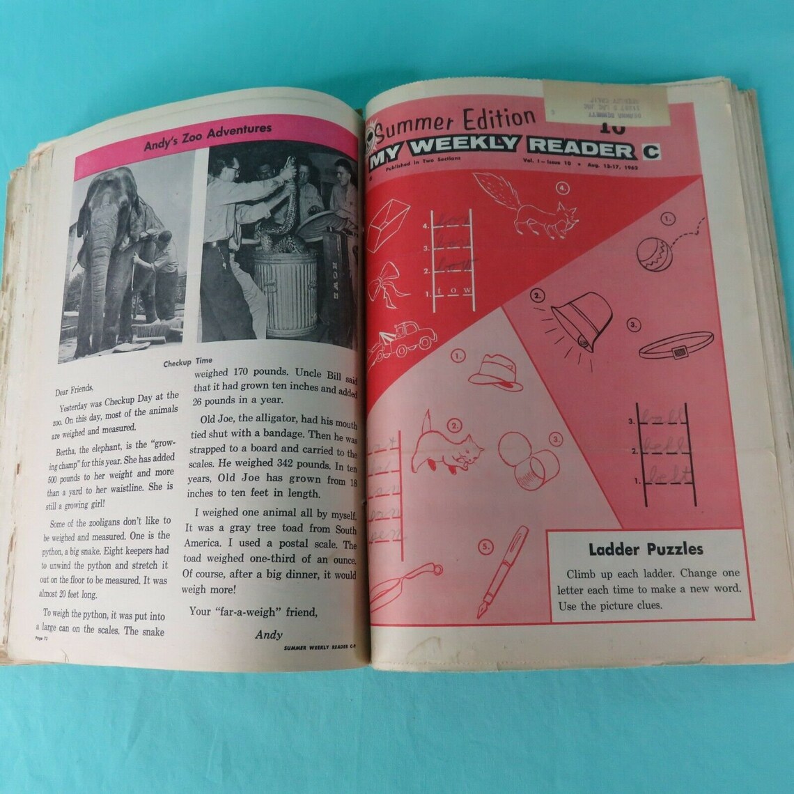 My Weekly Reader Newspaper 1960 1963 Huge Lot 100 Issues | Etsy