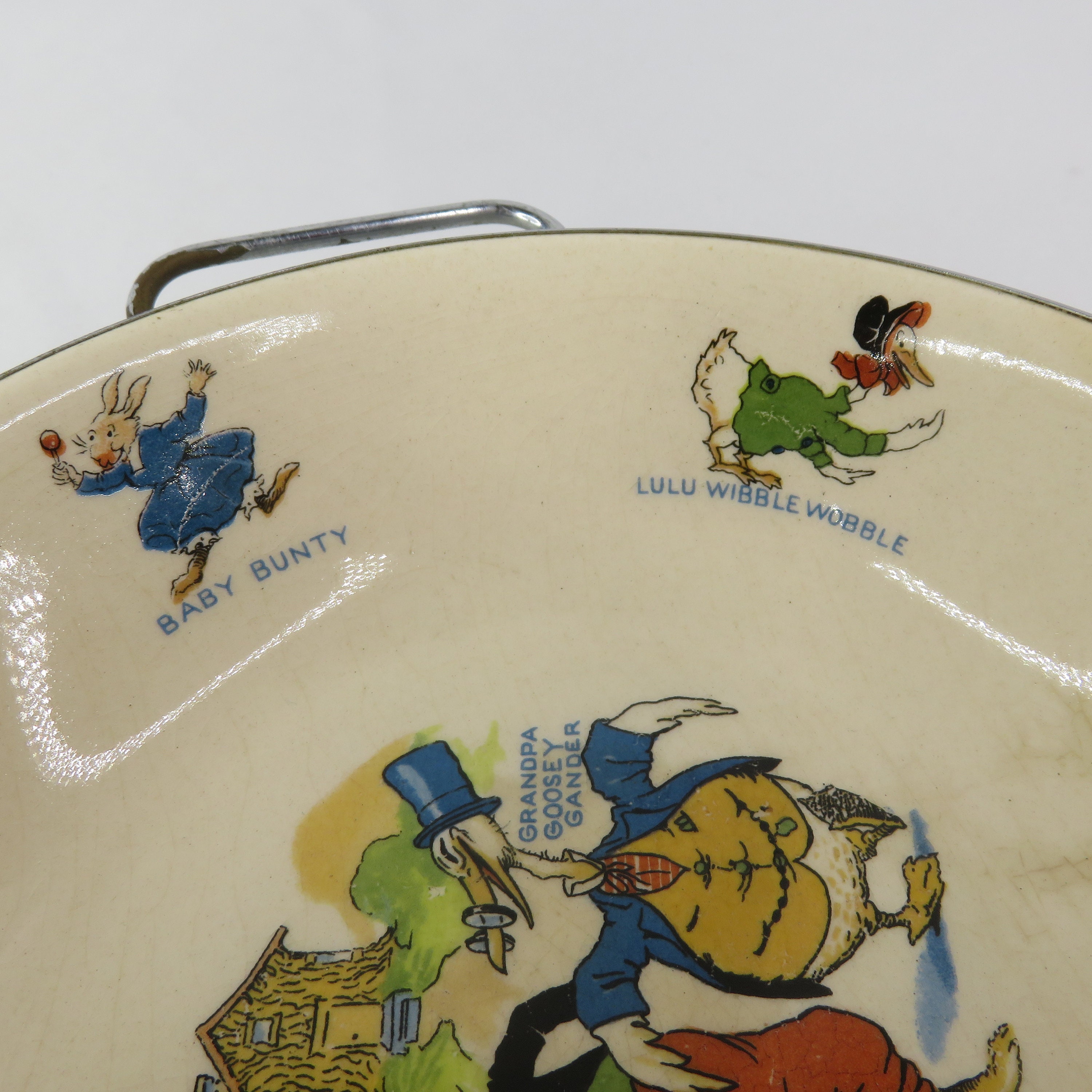 Uncle Wiggily Warming Dish 1920s Antique Child Baby Feeding Bowl - Etsy