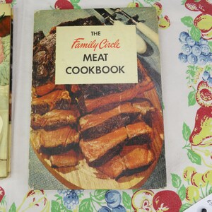Lot of 2 the Family Circle Cook Books Meat Cookbook and the Dessert and ...