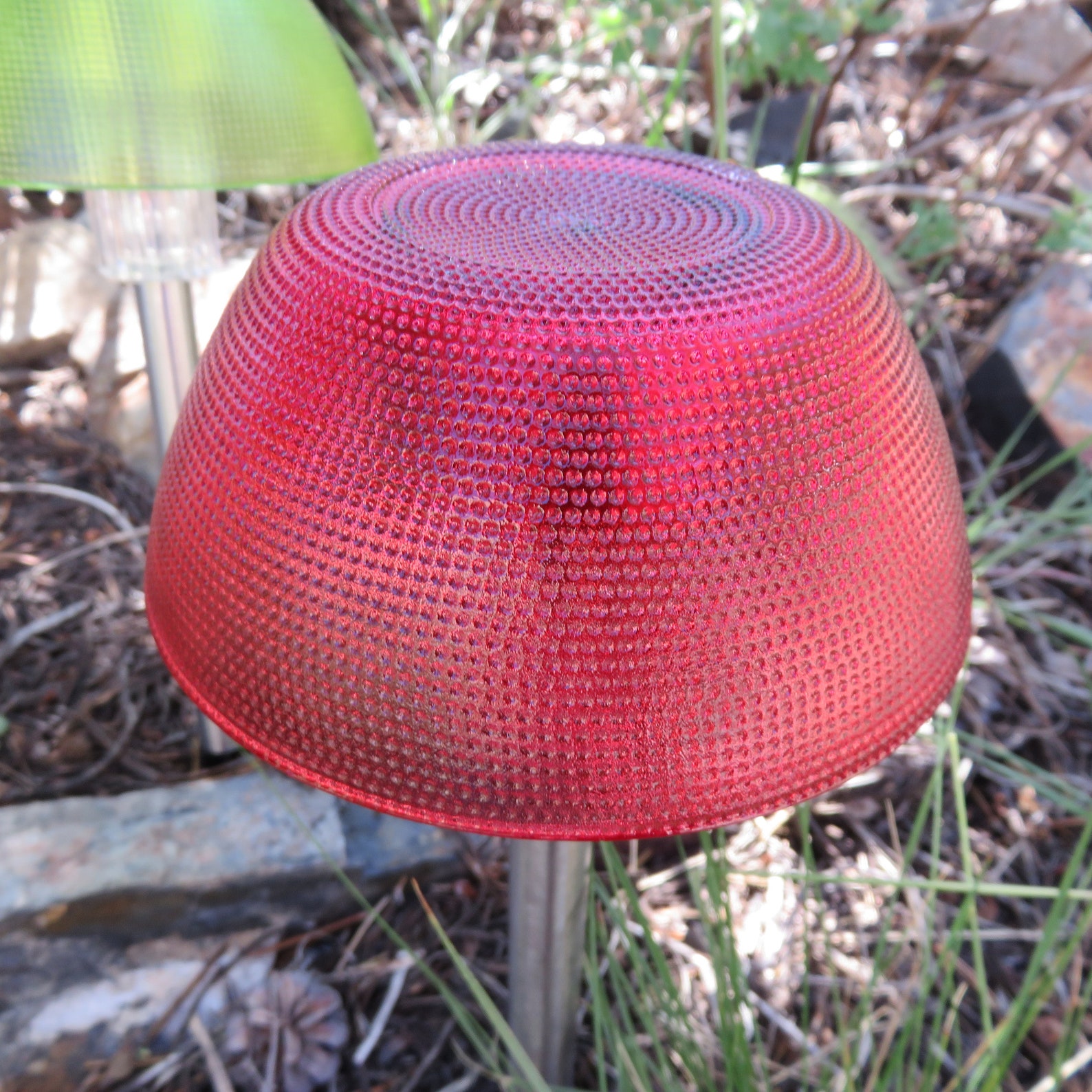 Set of 4 Glass Solar Lights 4 Assorted Color Up-cycled - Etsy