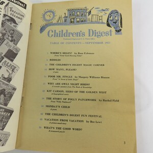 Lot of 2 Vintage Children's Digest Magazines May and September 1953 by ...