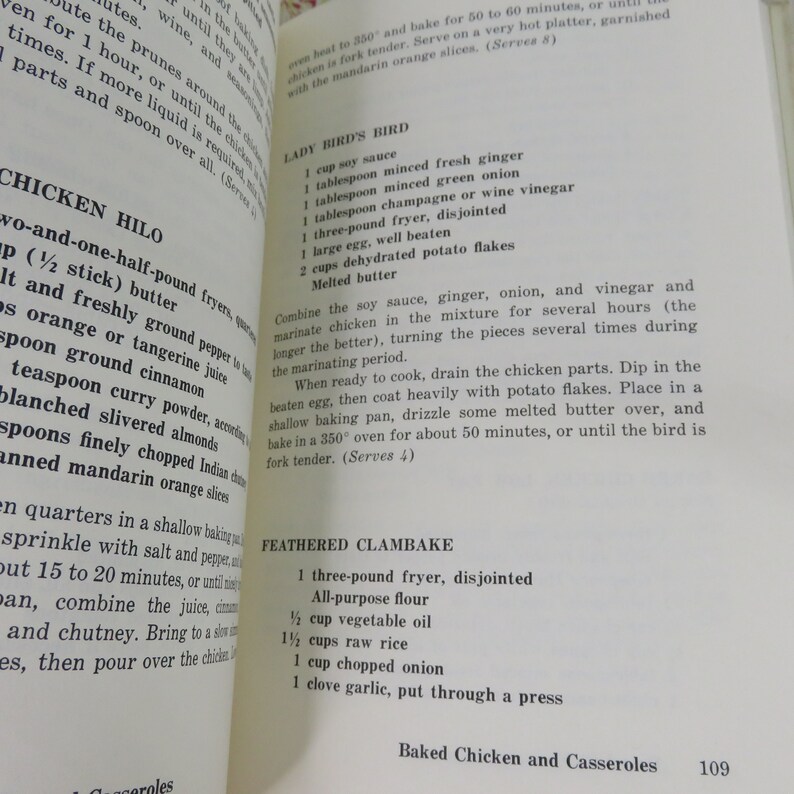 Treasury of Chicken Cookery Cookbook 1974 First Edition by Jane Novak ...