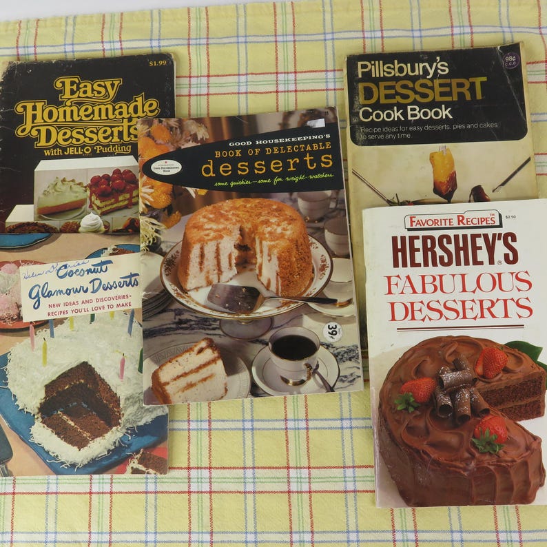 Lot of 5 Dessert Recipe Booklets Chocolate Pudding Coconut Cook Books ...