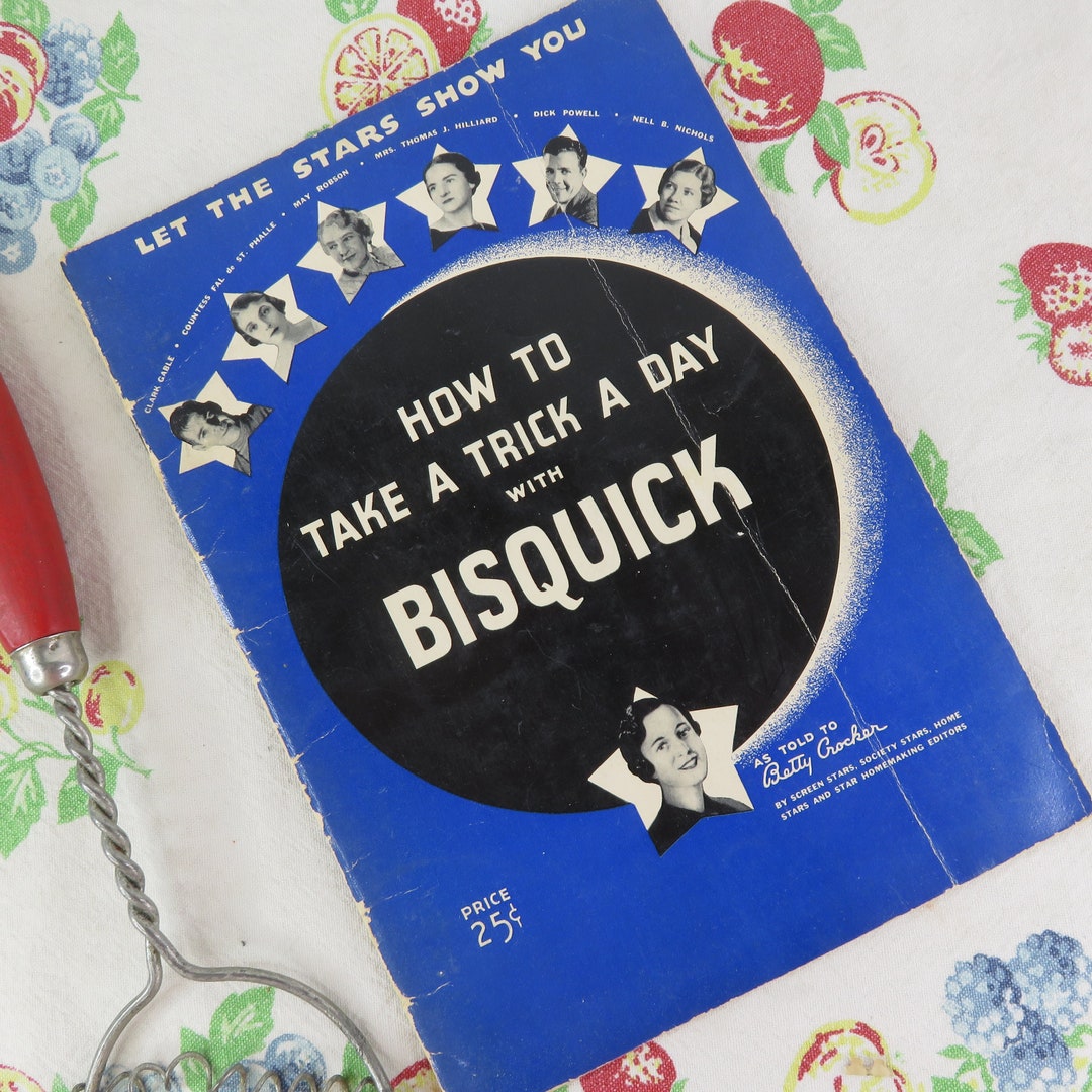 How to Take a Trick a Day With Bisquick Cook Book 1935 Hollywood Star ...