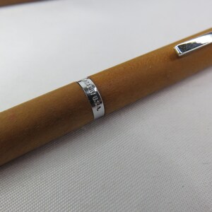 Vintage Hallmark Cherry Wood Pen in Original Wooden Box Ball Point Pen ...