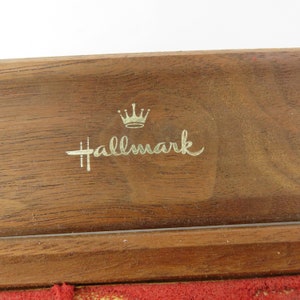 Vintage Hallmark Cherry Wood Pen in Original Wooden Box Ball Point Pen ...