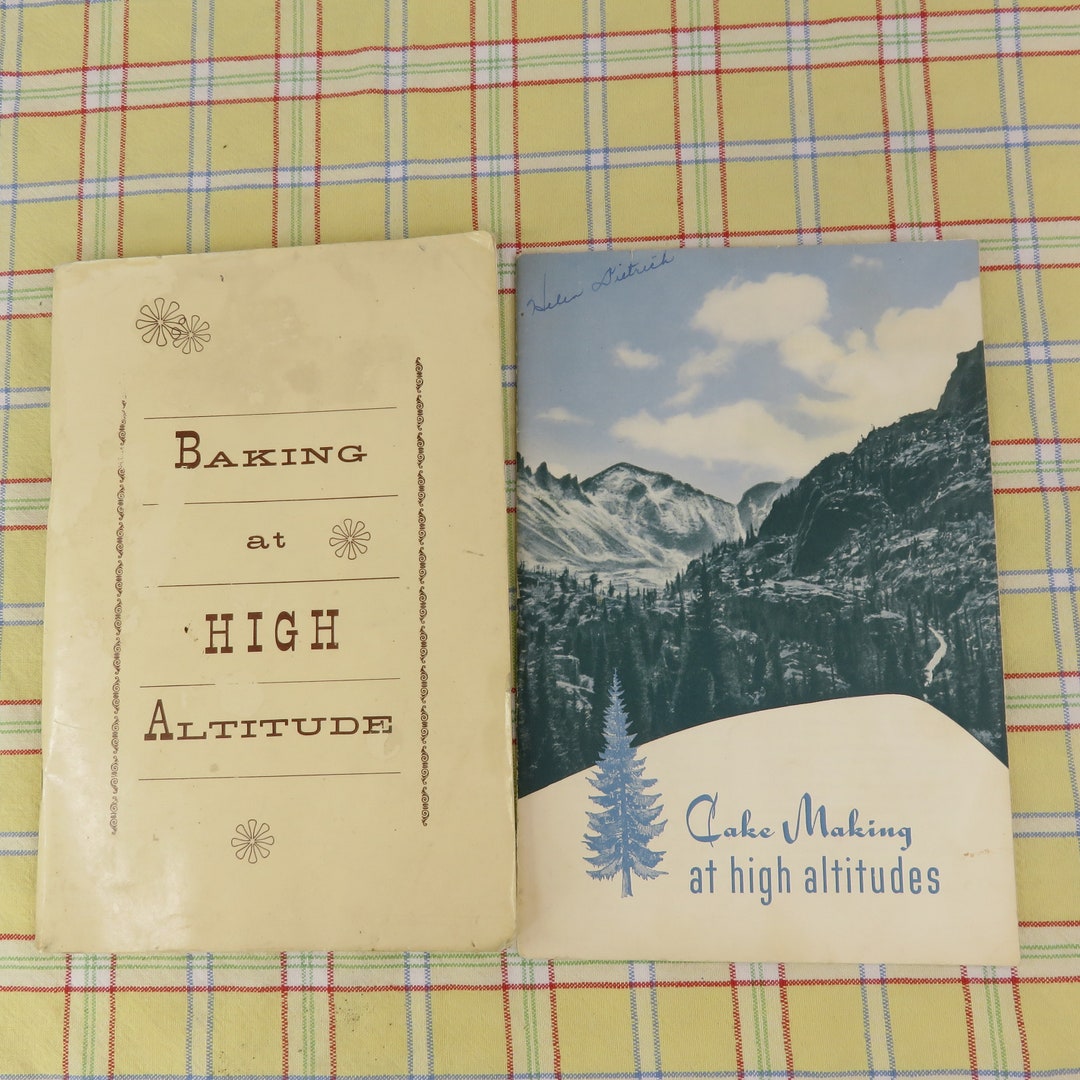 Lot of 2 High Altitude Baking Cook Booklets Cake Making at High ...