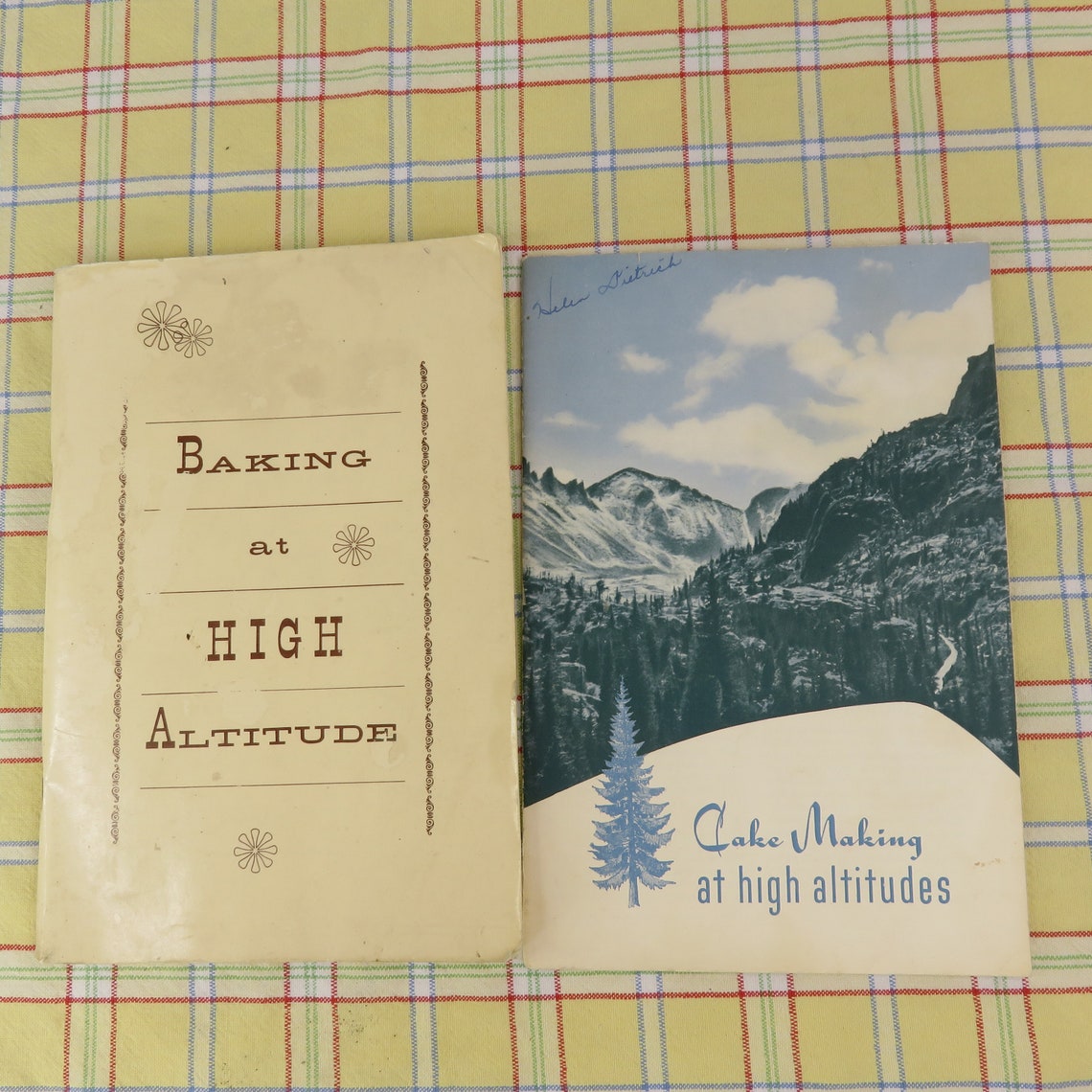 Lot of 2 High Altitude Baking Cook Booklets Cake Making at High ...