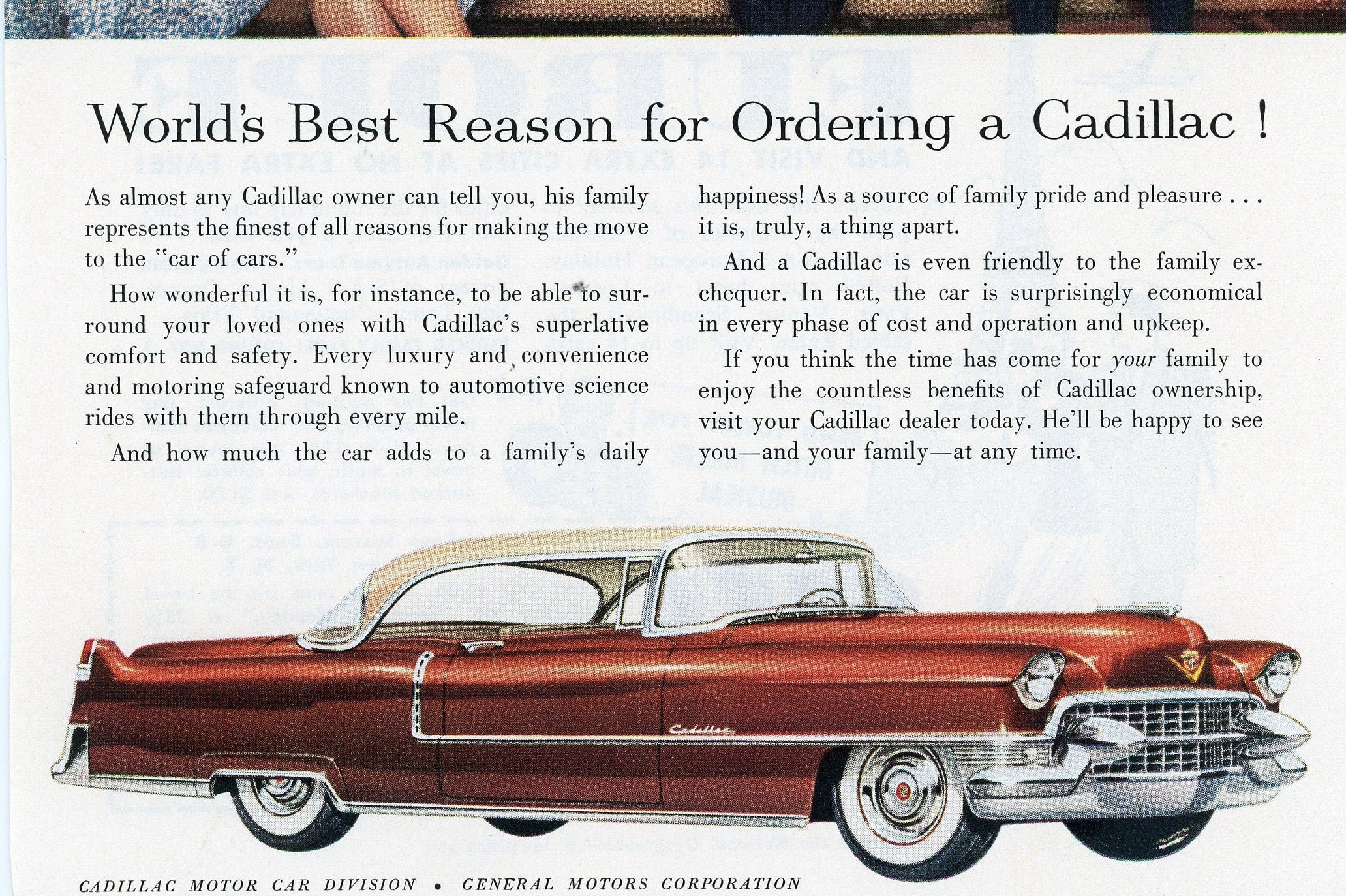 1952 Cadillac Magazine Ad Mid Century Family with Twins Original ...