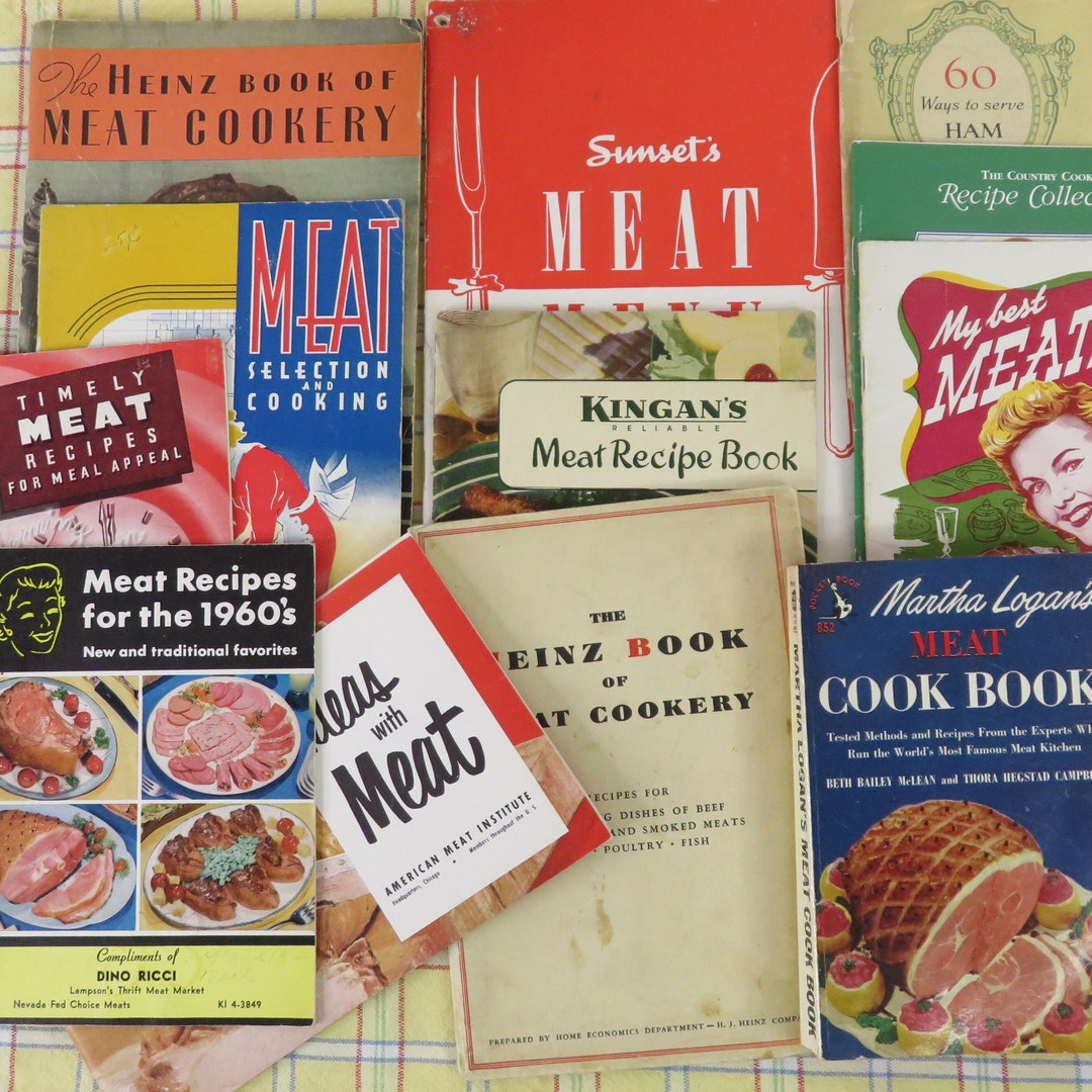 Lot of 12 Meat Cookbooks and Cook Booklets Recipes - Etsy