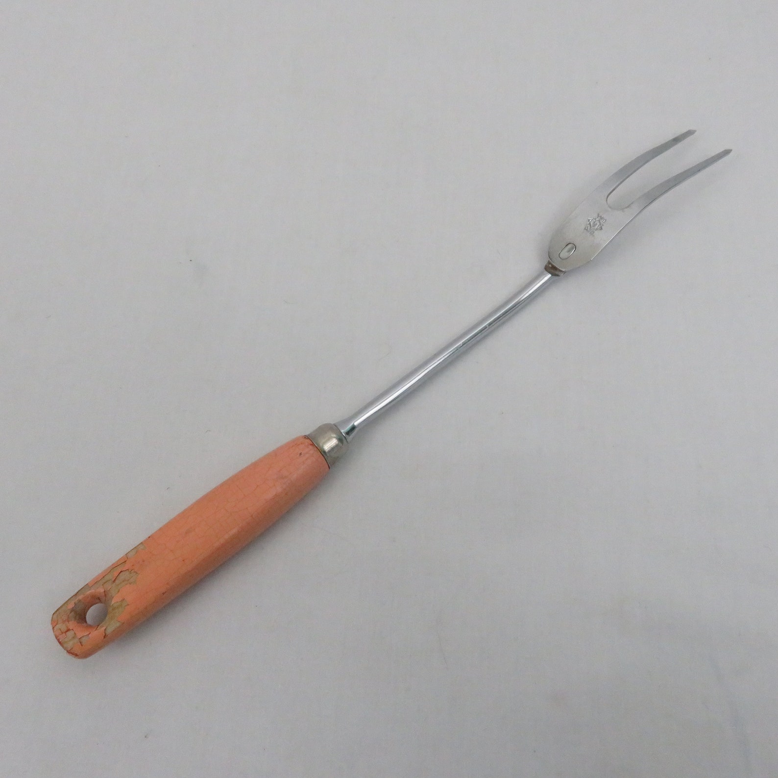 Pink Handled Ekco Meat Roasting Fork BBQ Barbecue Serving or Carving ...