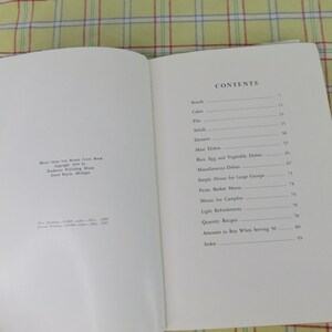 Meals From the Manse Cook Book 1951 Favorite Recipes From Wives of ...