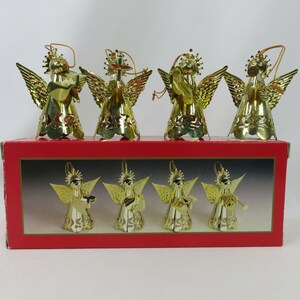 Brass Filigree Angel Ornaments Set of 4 Centurion Collection 3" Tall ...