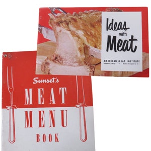 Lot of 12 Meat Cookbooks and Cook Booklets Recipes - Etsy