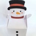 Snowman Favor Box Candy Gift Party Favor Treat Box Christmas Favor Box ...