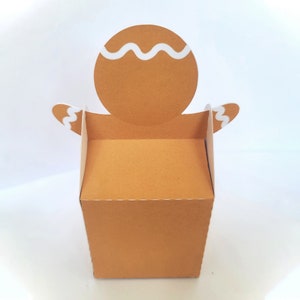 Gingerbread Man Favor Box Candy Gift Party Favor Treat Box Gingerbread ...