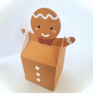 Gingerbread Man Favor Box Candy Gift Party Favor Treat Box Gingerbread ...