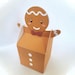 Gingerbread Man Favor Box Candy Gift Party Favor Treat Box Gingerbread ...