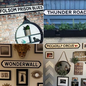 Oasis Inspired Wonderwall Old Fashioned Faux Cast Iron Customisable ...