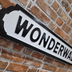 Oasis Inspired Wonderwall Old Fashioned Faux Cast Iron Customisable ...