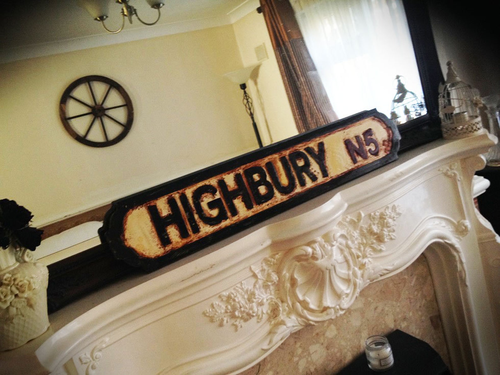 Highbury Faux Cast Iron Old Fashioned Street Sign | Etsy