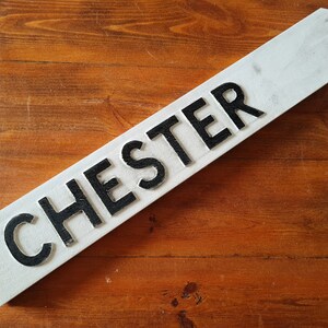 Chester Aged Basic Old Style British Road Sign - Etsy