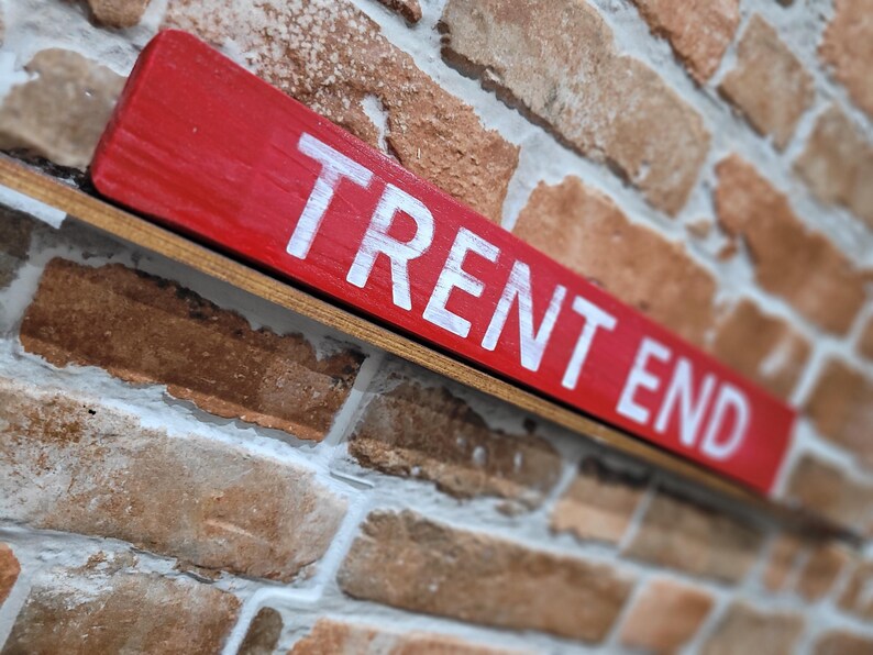 Trent End Wooden Sign City Ground Football Ground Indoor or Outdoor Old ...